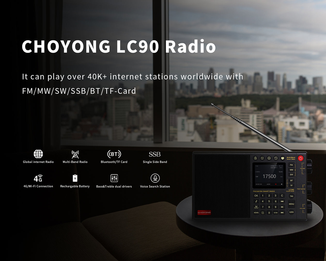ChoYong LC90 Multi-Band Smart Internet Radio（Global version） – Choyong ...