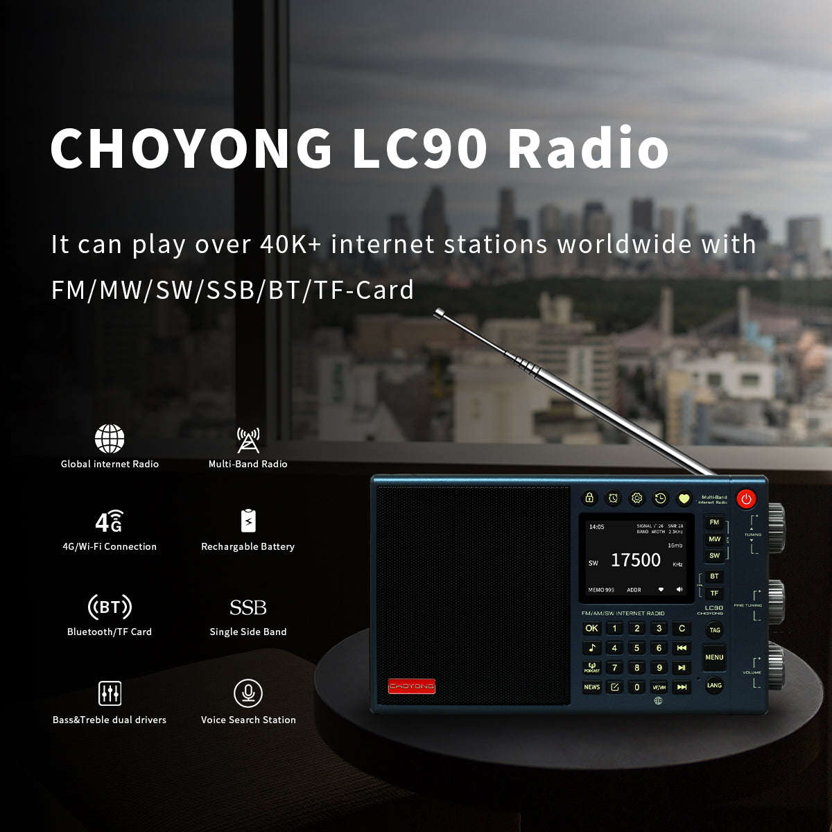 ChoYong LC90 Multi-Band Smart Internet Radio（Global version） – Choyong ...